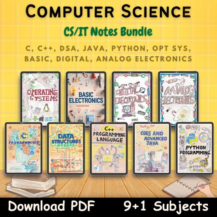 C++ Language Notes | OOPs & Data Structures Handwritten Notes