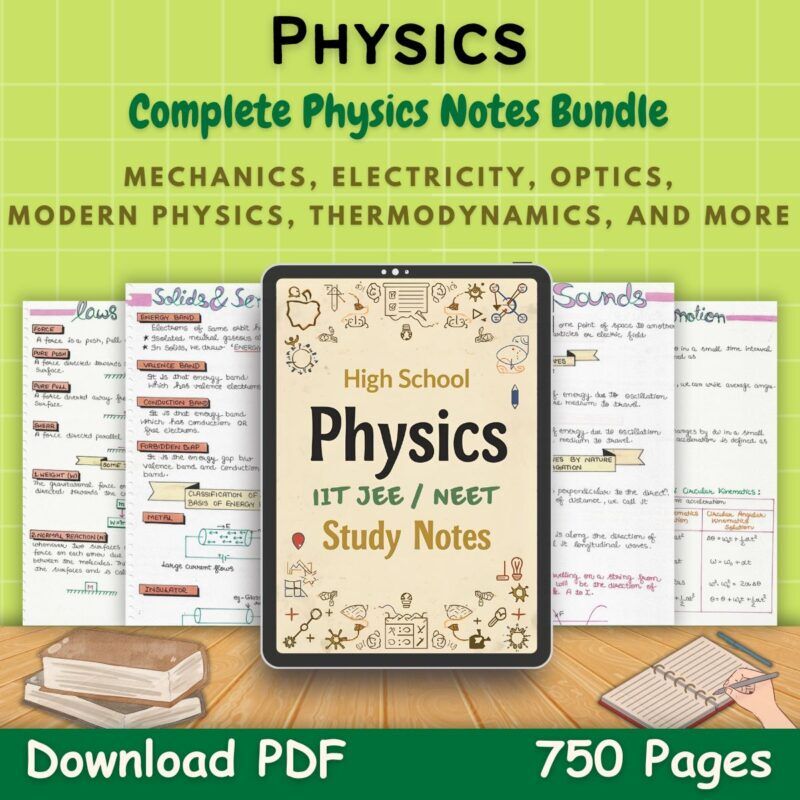 Best Aesthetic Physics Notes | PDF | High School Study Guides - NewtonDesk
